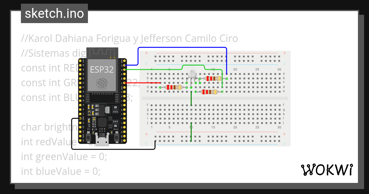 RGB - Wokwi ESP32, STM32, Arduino Simulator