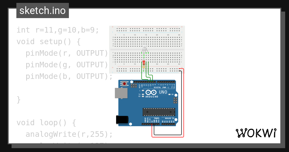 Led De Colores Wokwi Esp32 Stm32 Arduino Simulator 9584