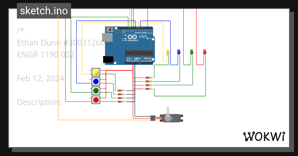 Arduino - Exercise 3 - Ethan Dunn Copy - Wokwi ESP32, STM32, Arduino Simulator