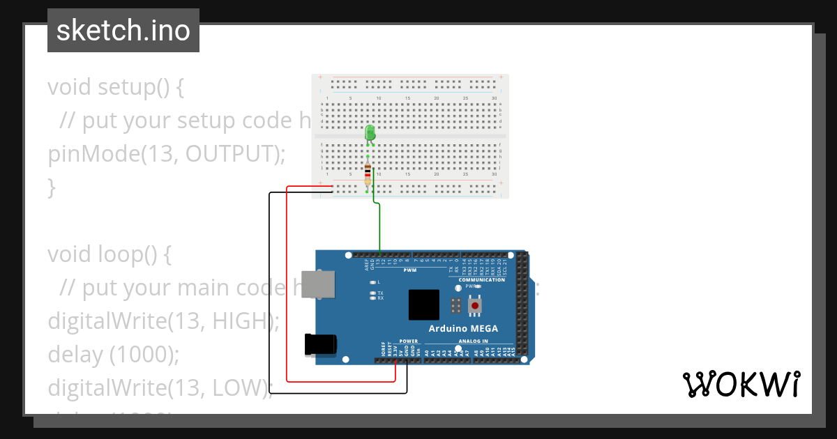 2024 Project 1 (LED Lights) - Wokwi ESP32, STM32, Arduino Simulator