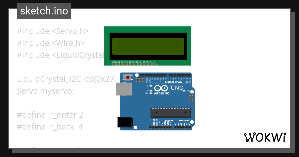 Parking - Wokwi ESP32, STM32, Arduino Simulator
