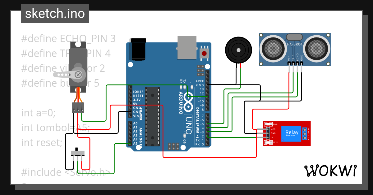 pakan ikan otomatis - Wokwi ESP32, STM32, Arduino Simulator