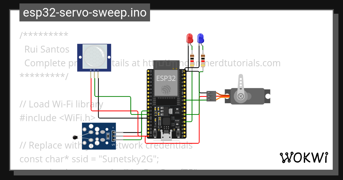 oppgave_6_2_led - Wokwi ESP32, STM32, Arduino Simulator