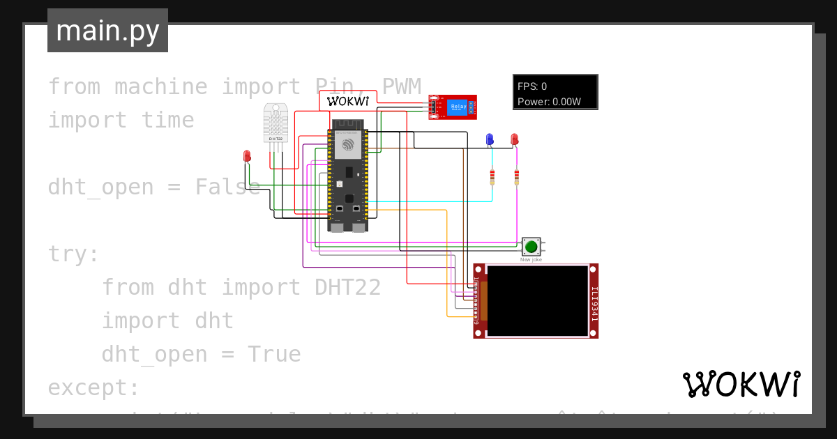 Frigo Saucisson Wokwi Esp32 S3 Micropython Wokwi Esp32 Stm32 Arduino Simulator