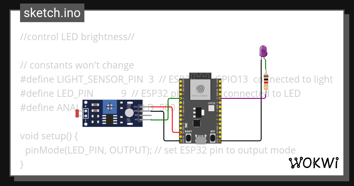 ldr Copy - Wokwi ESP32, STM32, Arduino Simulator
