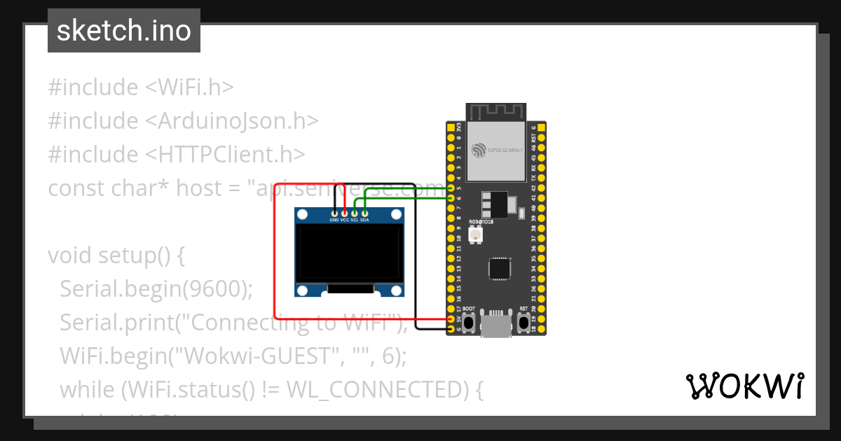 Wifi-Test - Wokwi ESP32, STM32, Arduino Simulator