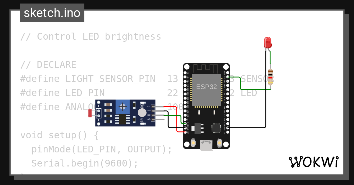 Led Lampu Print Activity Rais Wokwi Esp32 Stm32 Arduino Simulator 6270