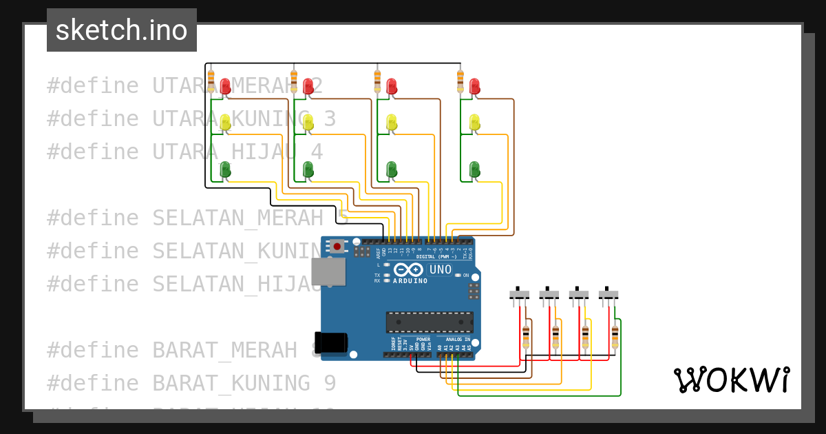 Trafficlighthan Wokwi Esp32 Stm32 Arduino Simulator