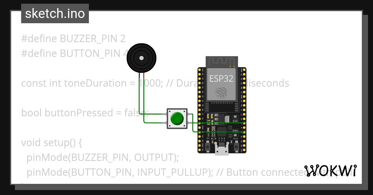 Buzzer O9 Wokwi Esp32 Stm32 Arduino Simulator