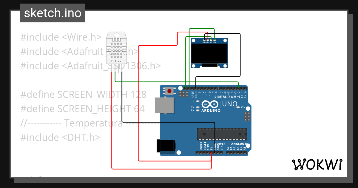 Práctica Arduino Estación Meteorológica - Wokwi ESP32, STM32, Arduino Simulator