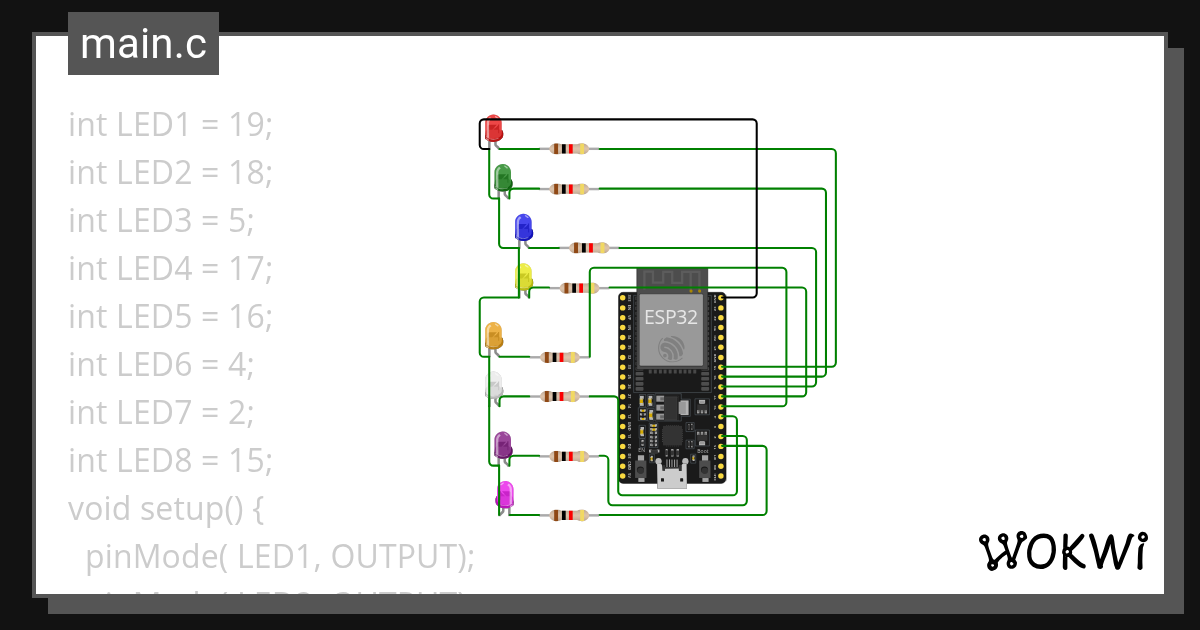 ANU - Wokwi ESP32, STM32, Arduino Simulator