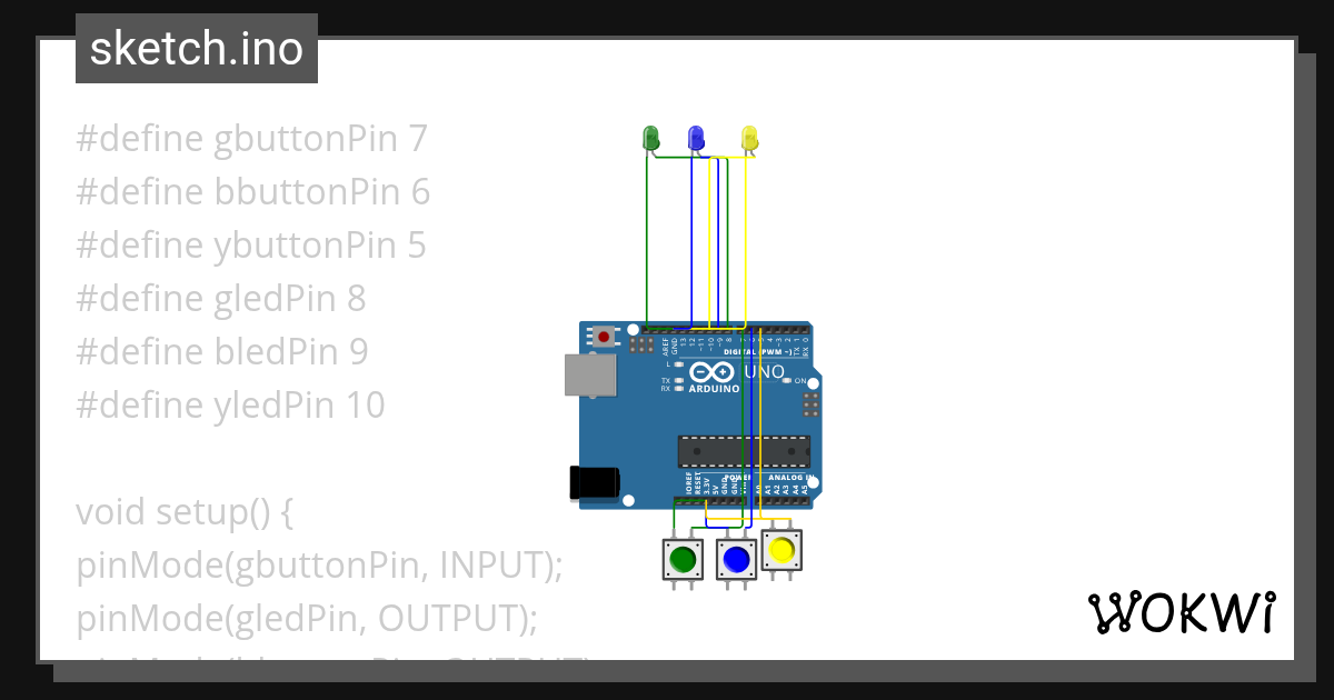 LED+BUTTON - Wokwi ESP32, STM32, Arduino Simulator