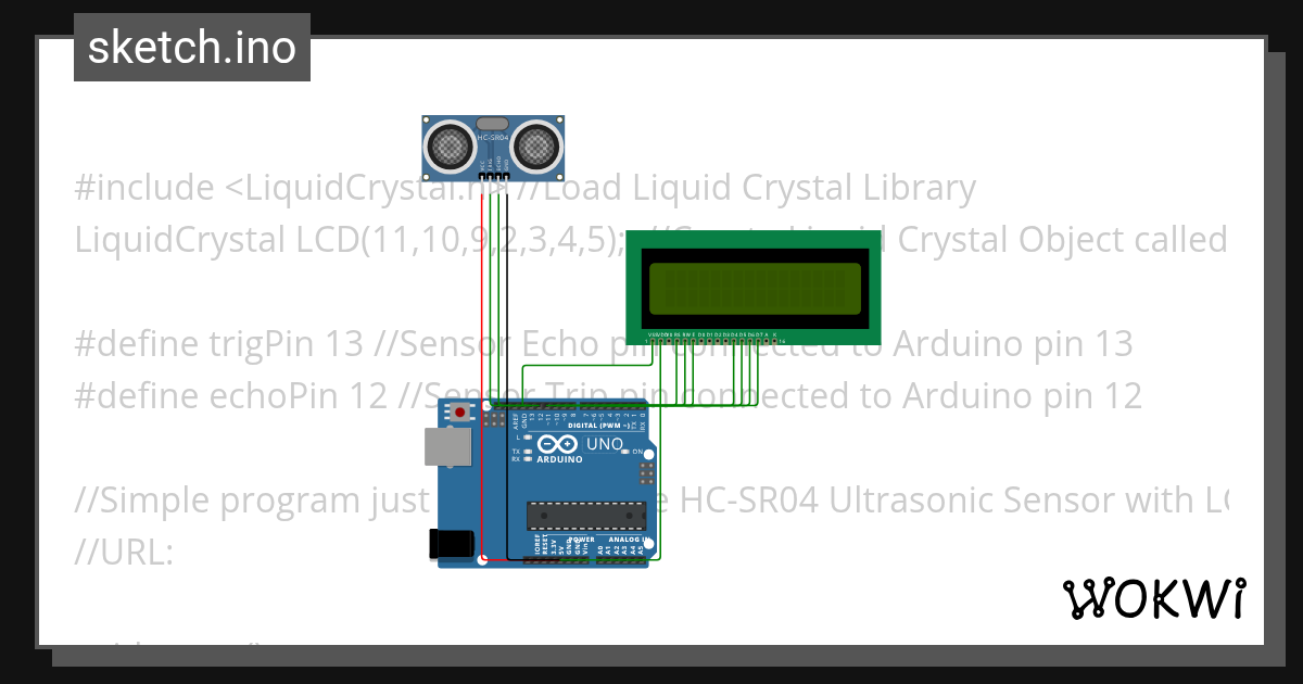 Arduino With LCD - Wokwi ESP32, STM32, Arduino Simulator