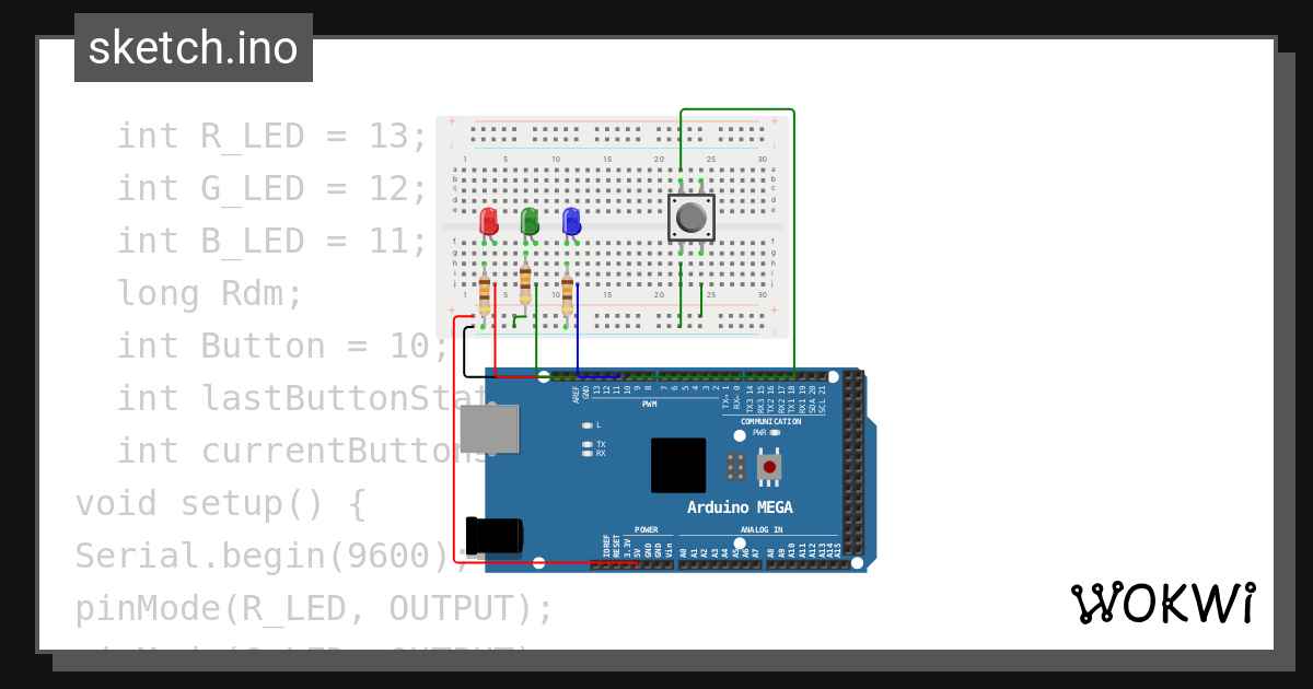 Random Number Led Test Wokwi Esp32 Stm32 Arduino Simulator