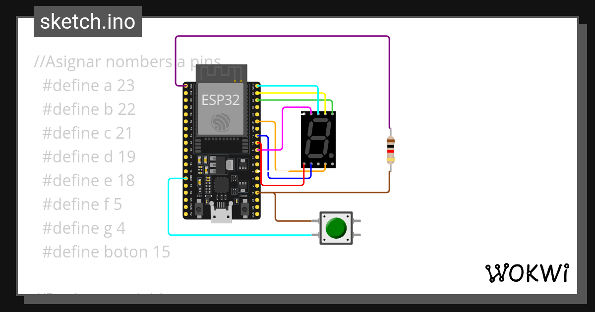 PrÁctica 2 P2 Wokwi Esp32 Stm32 Arduino Simulator 