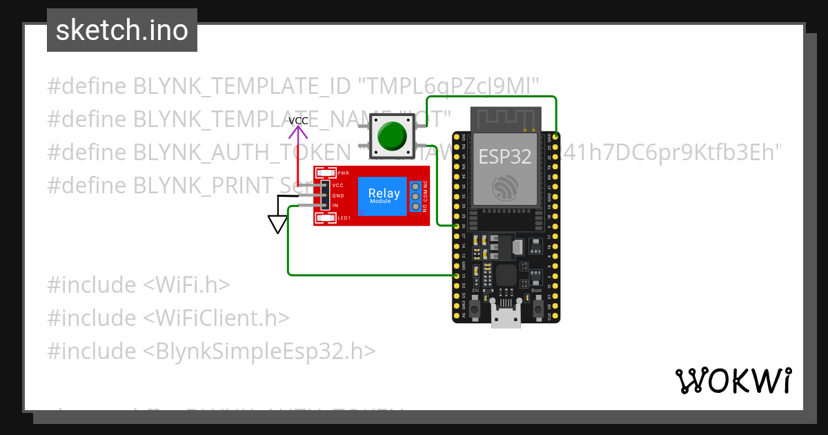 Iot Blynk Copy Wokwi Esp32 Stm32 Arduino Simulator 