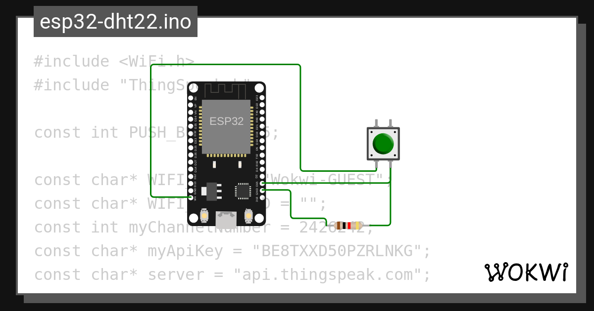 Esp32 Dht22 Thingspeak Copy 2 Wokwi Esp32 Stm32 Arduino Simulator