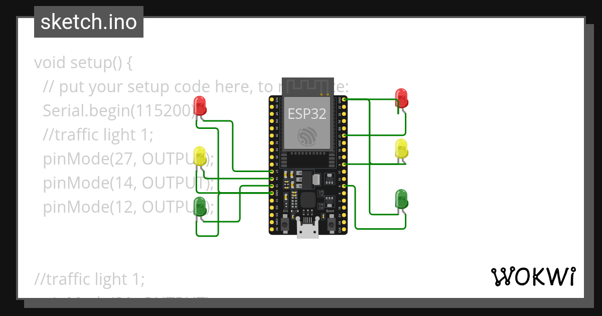 TASK 2 - Wokwi ESP32, STM32, Arduino Simulator