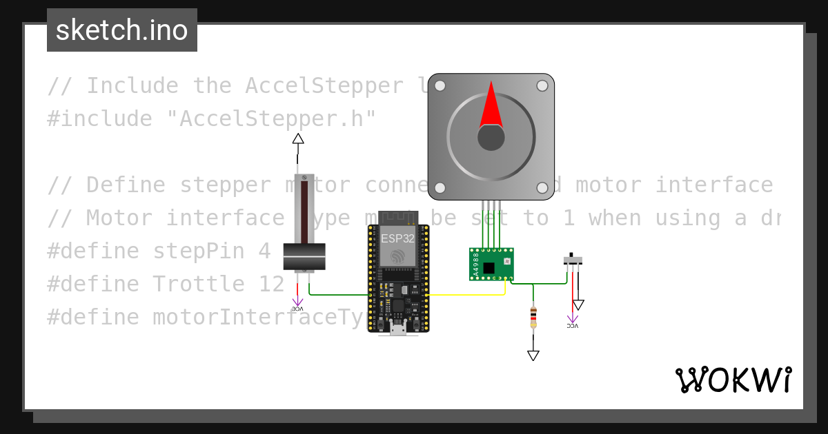 Stepper Motor With Esp32 Wokwi Esp32 Stm32 Arduino Simulator 5213