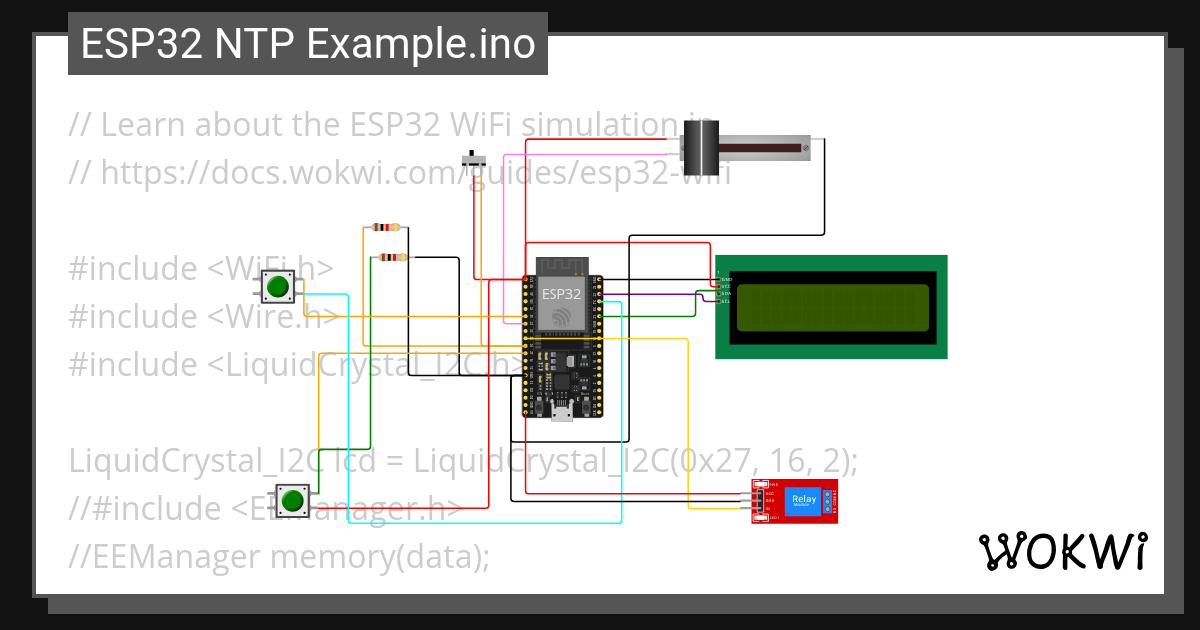 ESP32 IMPULS стар - Wokwi ESP32, STM32, Arduino Simulator