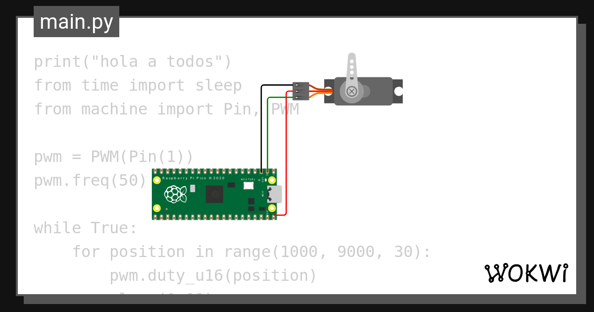 Servomotor Wokwi Esp32 Stm32 Arduino Simulator 9147