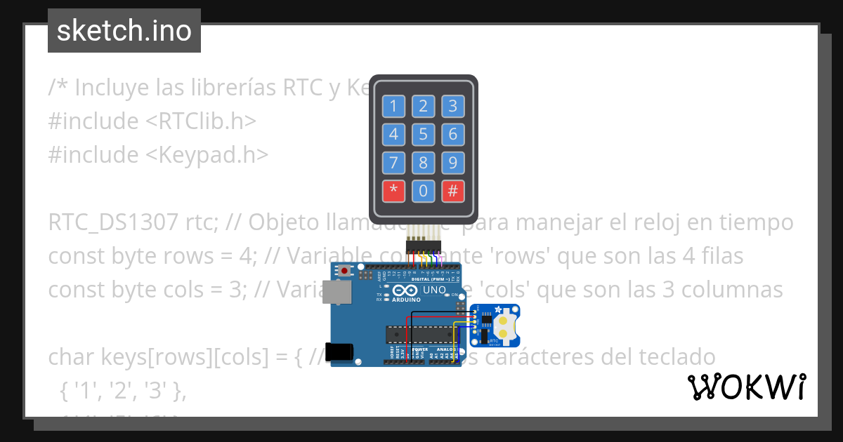 Módulo RTC Version 4 - Wokwi ESP32, STM32, Arduino Simulator