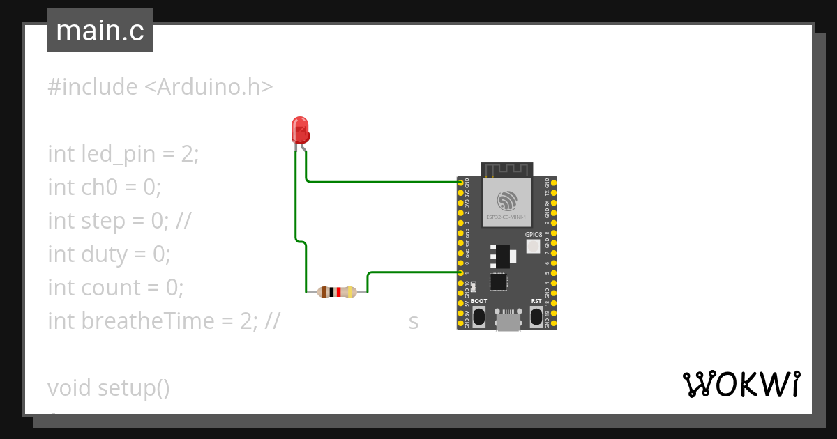 Esp32c3 输出pwn波 Wokwi Esp32 Stm32 Arduino Simulator 3166