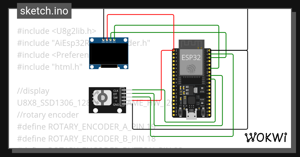 menu test - Wokwi ESP32, STM32, Arduino Simulator