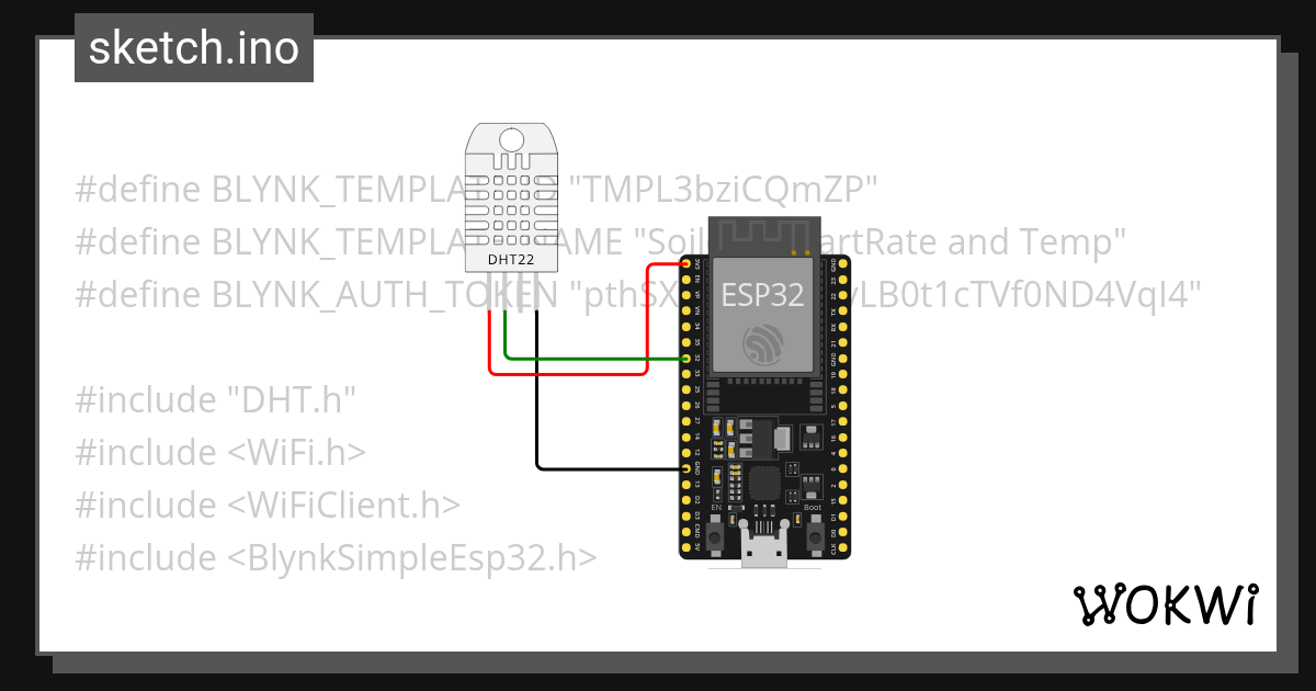 Soilder Health using Blynk - Wokwi ESP32, STM32, Arduino Simulator