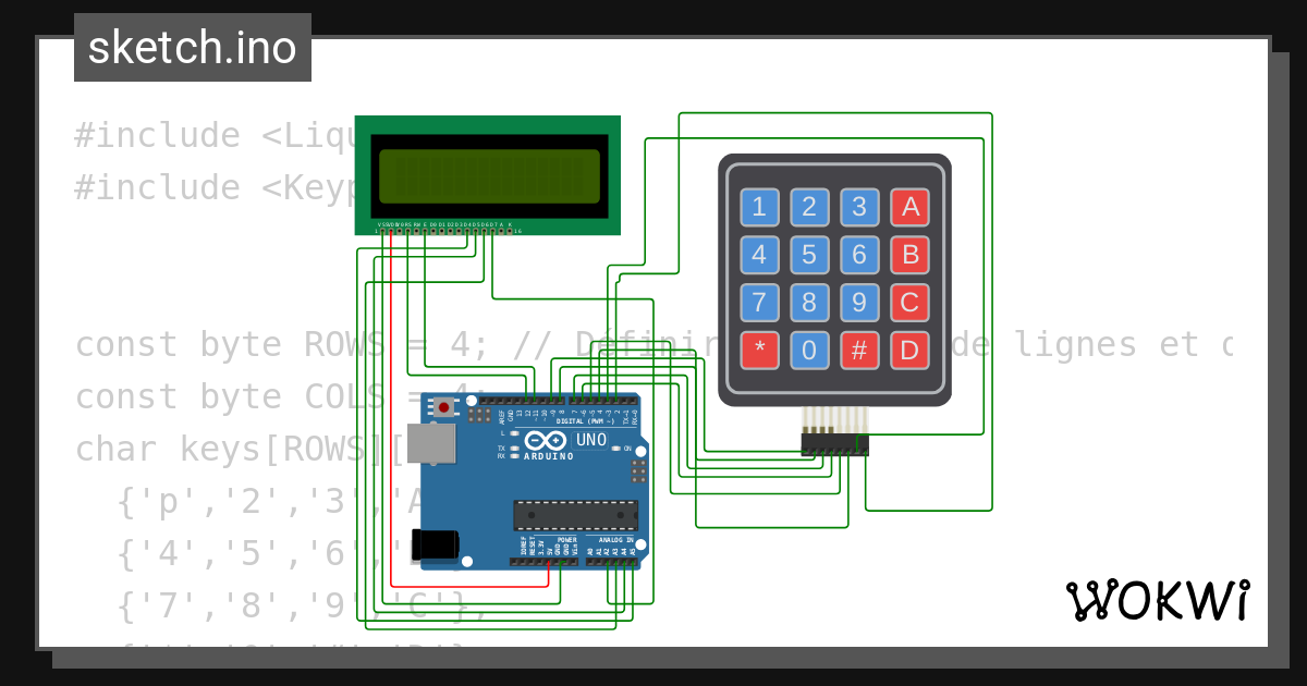 Clavier Wokwi Esp32 Stm32 Arduino Simulator