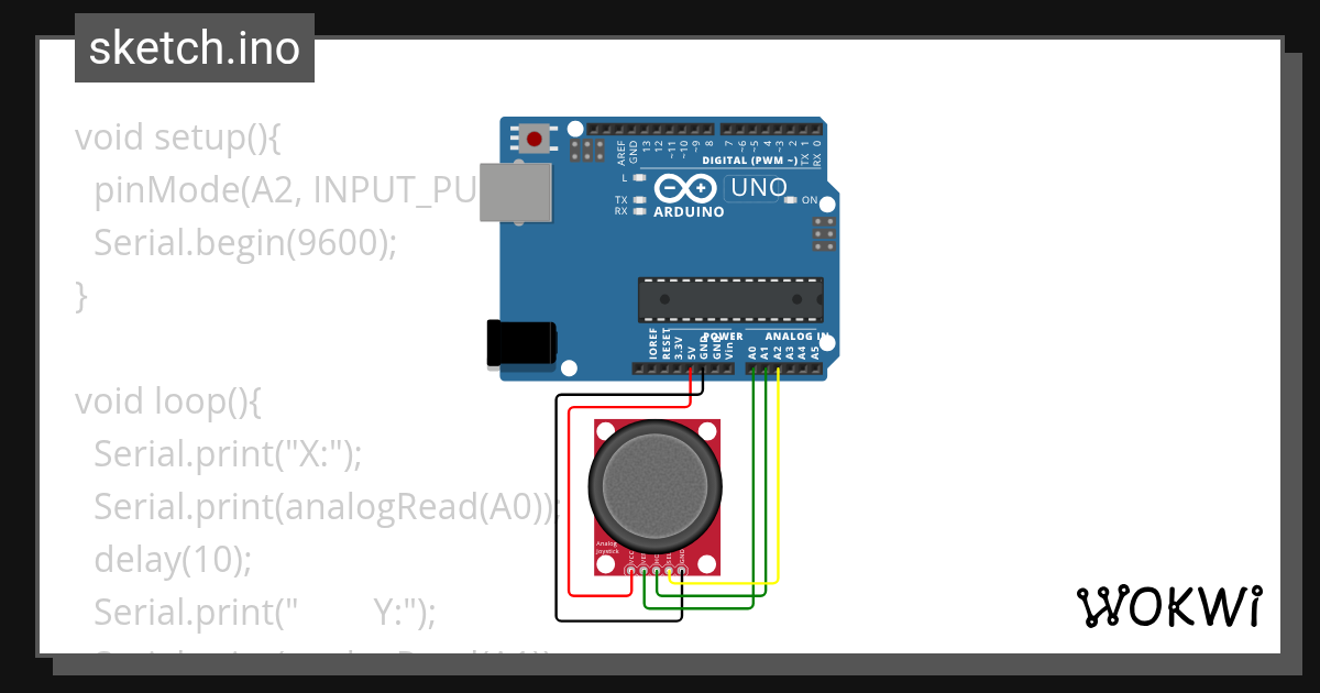 Joystick_1 - Wokwi ESP32, STM32, Arduino Simulator