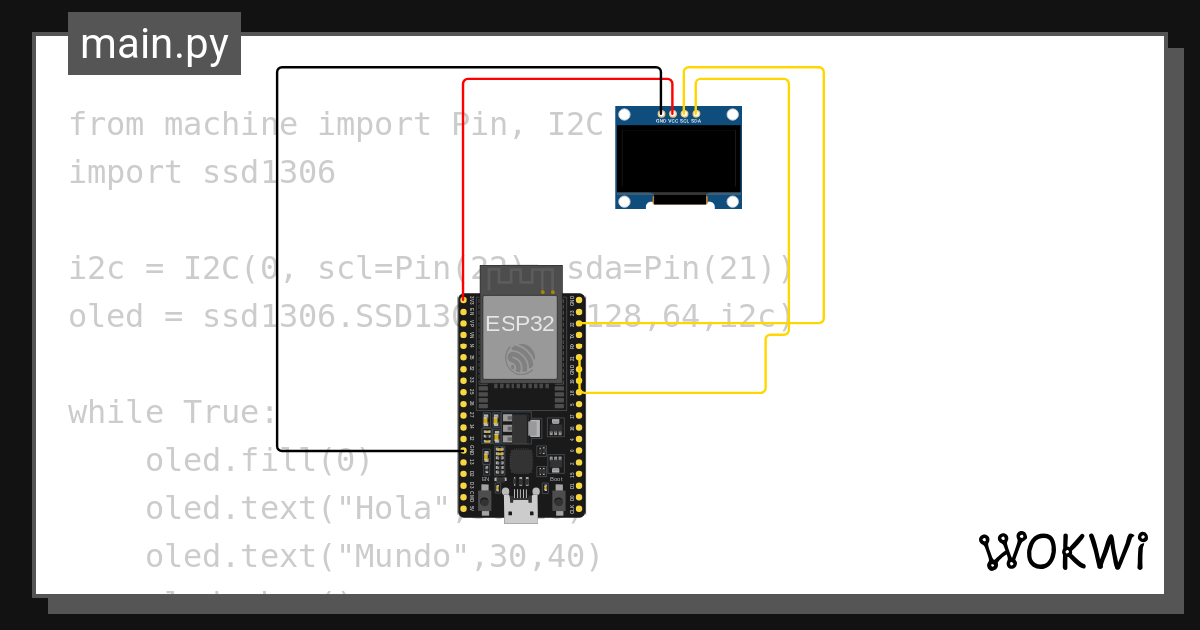 Oled Gerson Wokwi Esp32 Stm32 Arduino Simulator