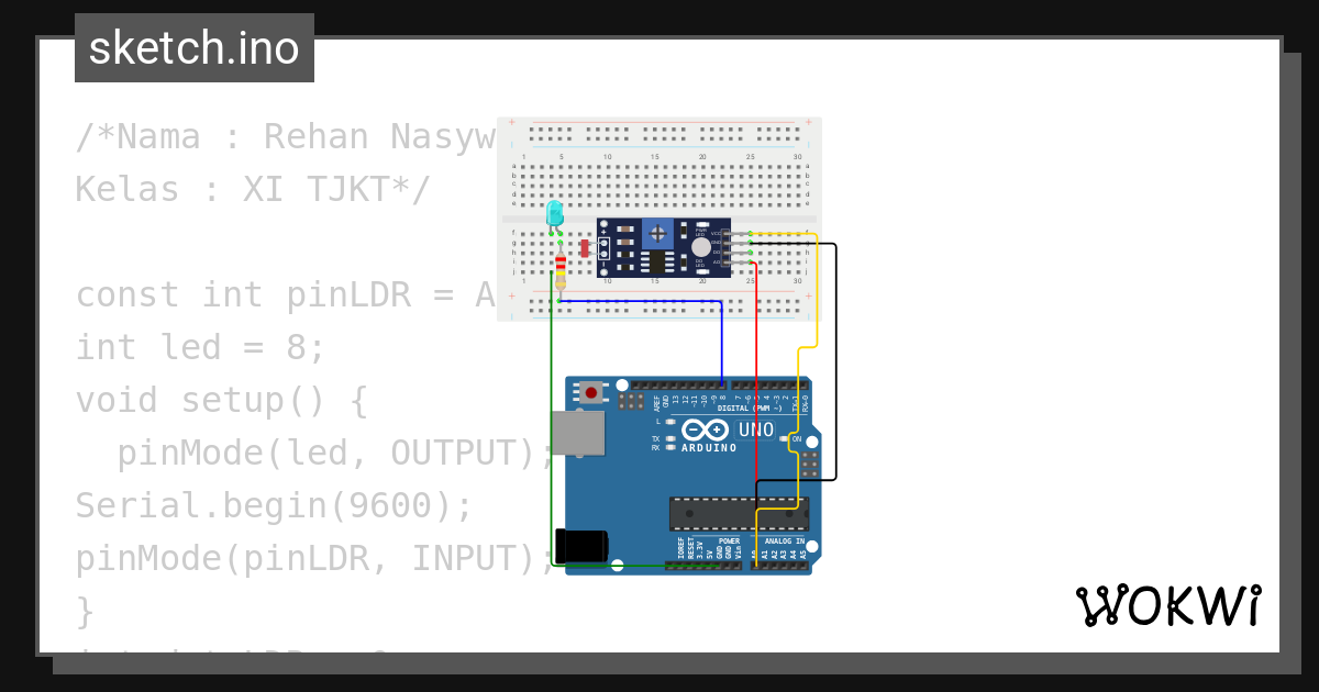 Rehan Nasywa Ramadhan Xi Tjkt Arduino 4 Wokwi Esp32 Stm32 Arduino Simulator