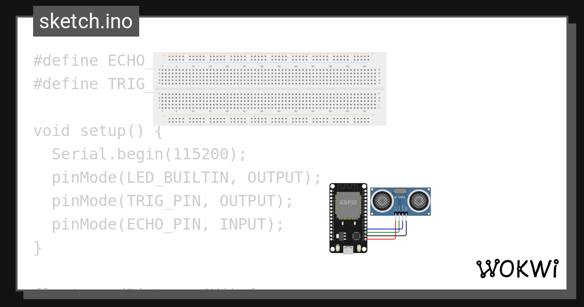Coding Distance Sencer Copy 2 Wokwi Esp32 Stm32 Arduino Simulator 8379