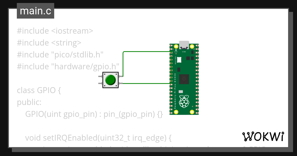 main.cpp - Wokwi ESP32, STM32, Arduino Simulator