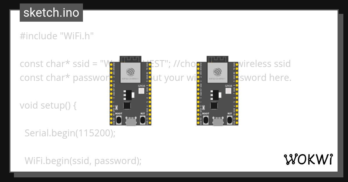 test - Wokwi ESP32, STM32, Arduino Simulator