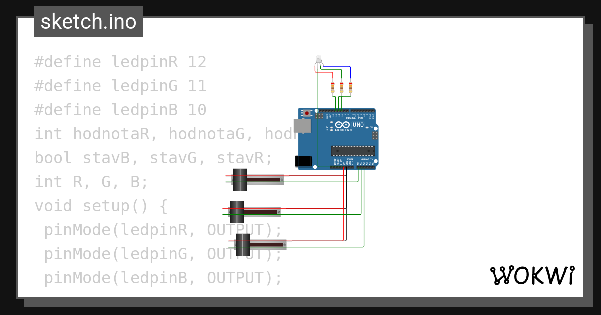 Rgb Potenciometer Wokwi Esp32 Stm32 Arduino Simulator