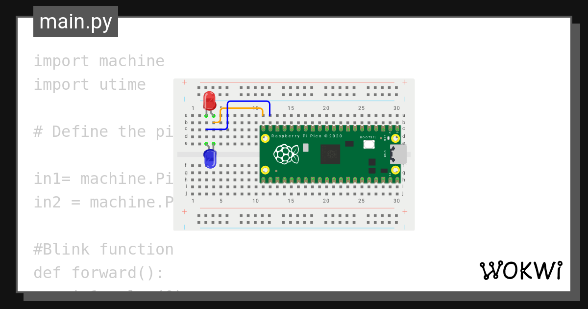 Motor Rotation Pi Pico Wokwi Esp32 Stm32 Arduino Simulator 0275