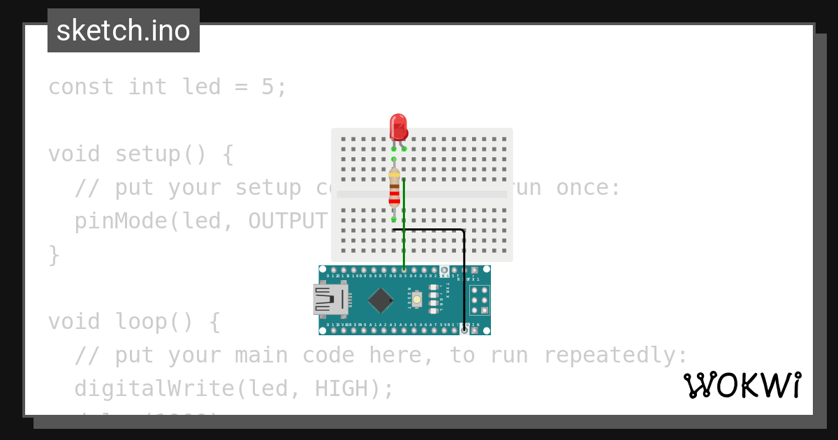 Blink Wokwi Esp32 Stm32 Arduino Simulator 1767