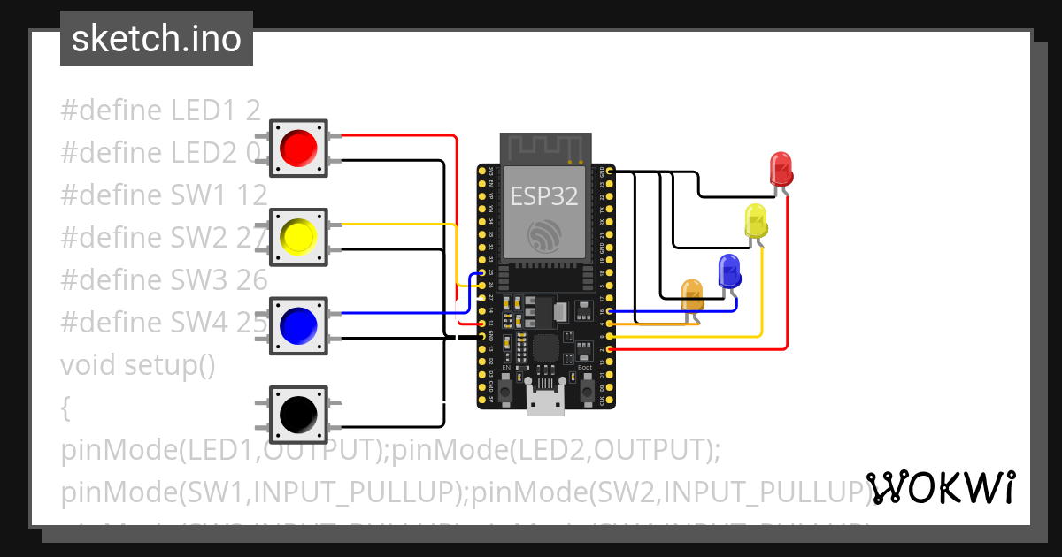 Lab_4.2 - Wokwi ESP32, STM32, Arduino Simulator