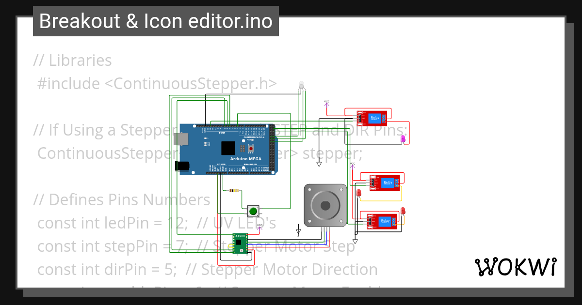 UV Cure System Without Touch Display R3 Copy - Wokwi ESP32, STM32, Arduino Simulator
