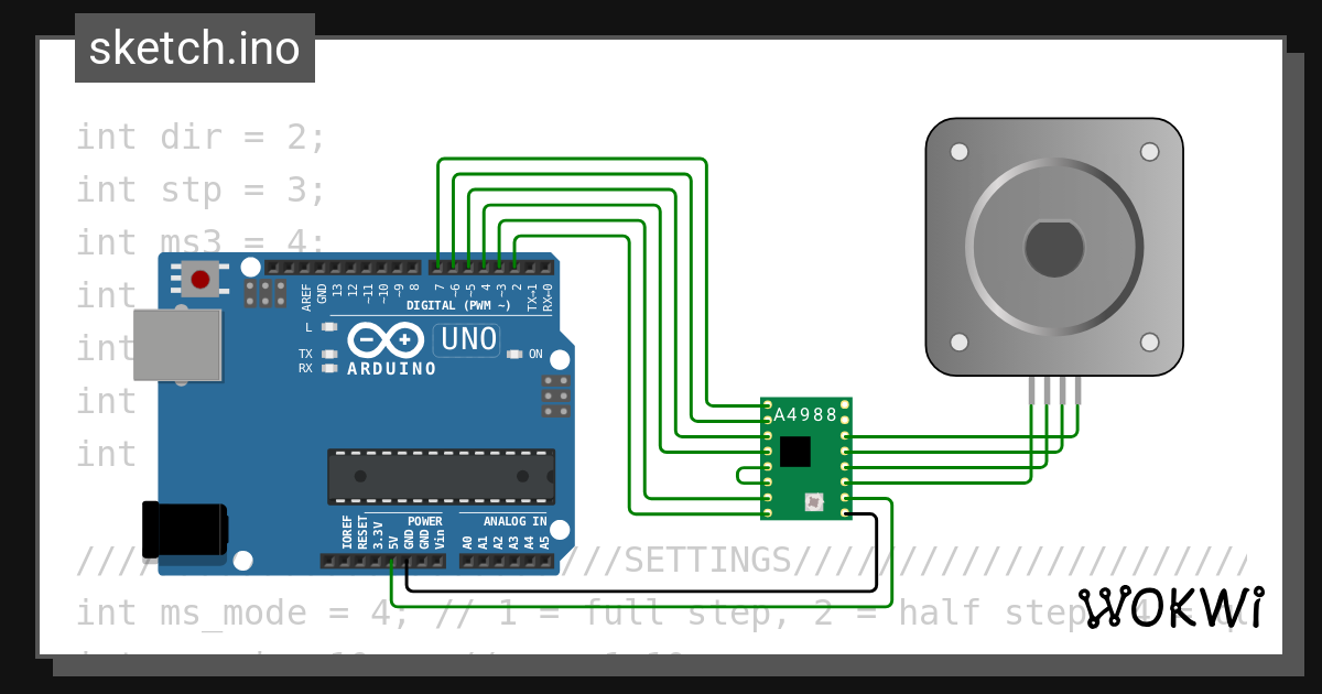 Stepper Demo 1 Wokwi Esp32 Stm32 Arduino Simulator 6685