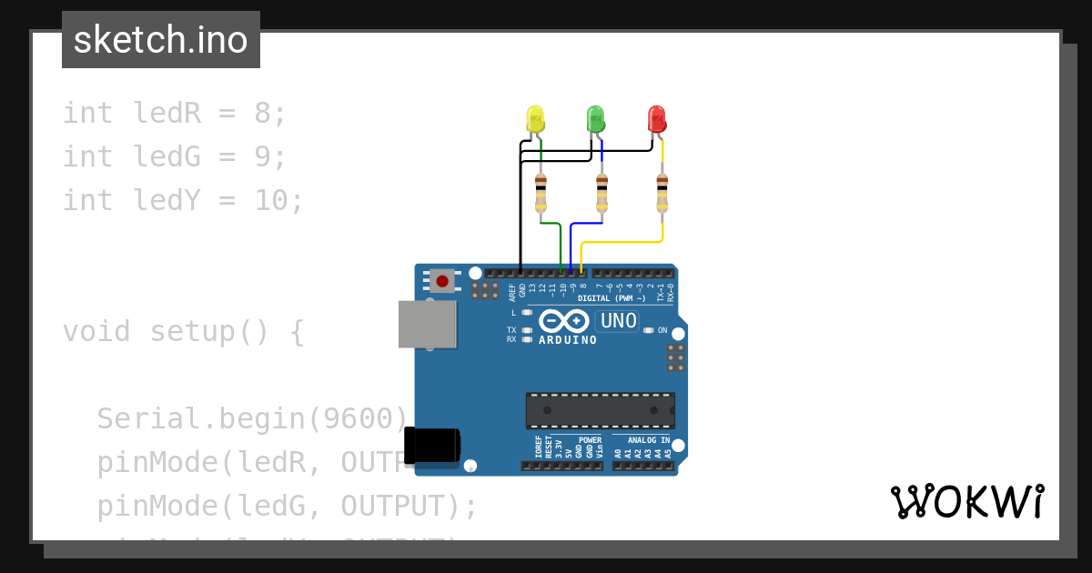 Led Simulation Iot Wokwi Esp32 Stm32 Arduino Simulator 9298