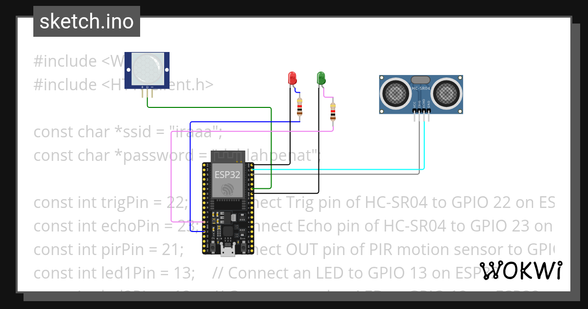 Projek FYP ( F2011, F2014, F2015 ) - Wokwi ESP32, STM32, Arduino Simulator