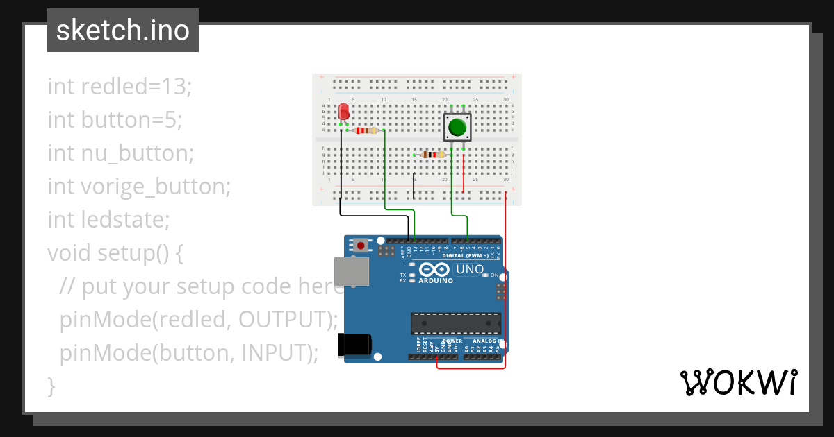 opdracht 4 huiswerk - Wokwi ESP32, STM32, Arduino Simulator