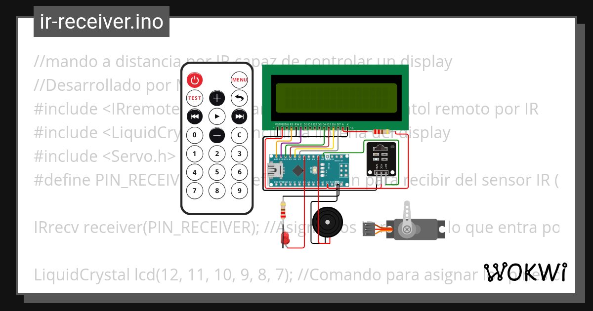 MADT - GSME 2 -Mando IR - Caso 2 Copy - Wokwi ESP32, STM32, Arduino Simulator