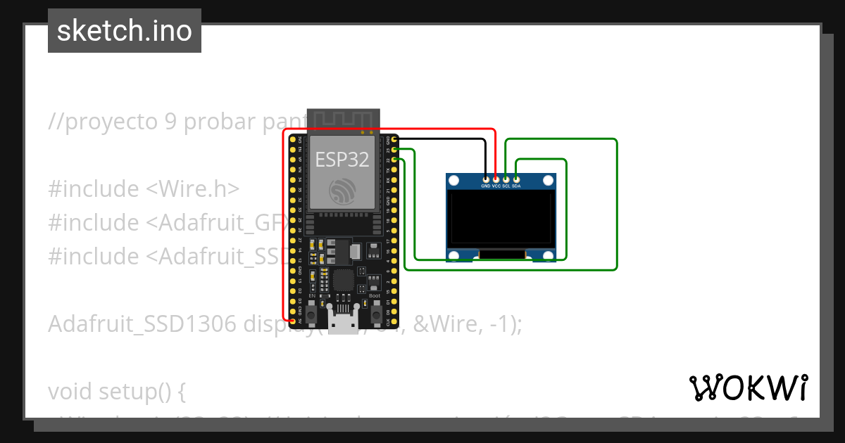 Proyecto 9 con pantalla tablero - Wokwi ESP32, STM32, Arduino Simulator Proyecto 9 con pantalla tablero - Wokwi ESP32, STM32, Arduino Simulator