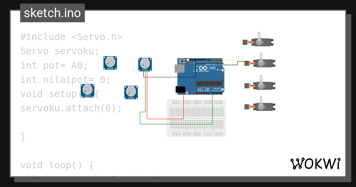 Arsya Servo Wokwi Esp32 Stm32 Arduino Simulator