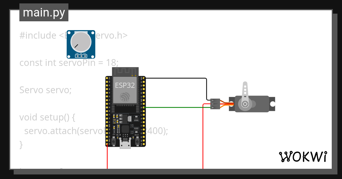 servo.py - Wokwi ESP32, STM32, Arduino Simulator