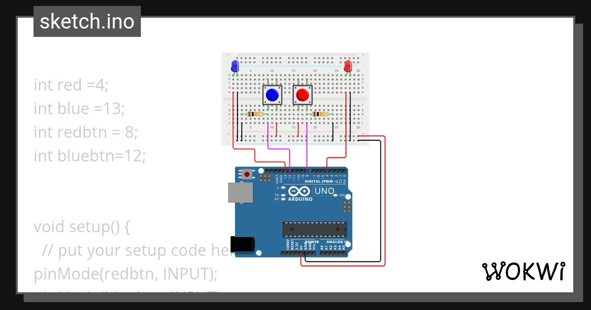 Tim push button assignment - Wokwi ESP32, STM32, Arduino Simulator
